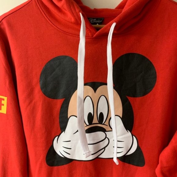 Neff | Shirts | Neff Disney Uh Oh Mickey Mouse Face Cover Hoodie | Poshmark